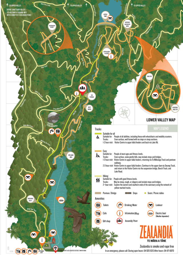 Zealandia Lower Valley Map | 3jmann